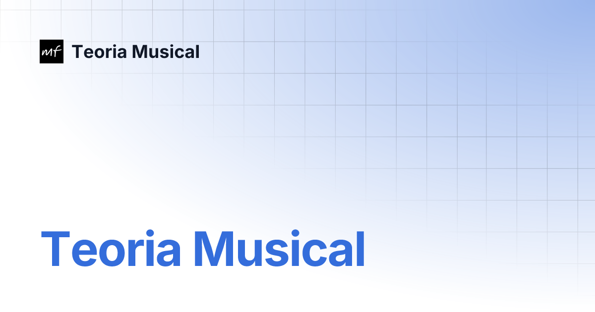 Teoria Musical | Teoria Musical
